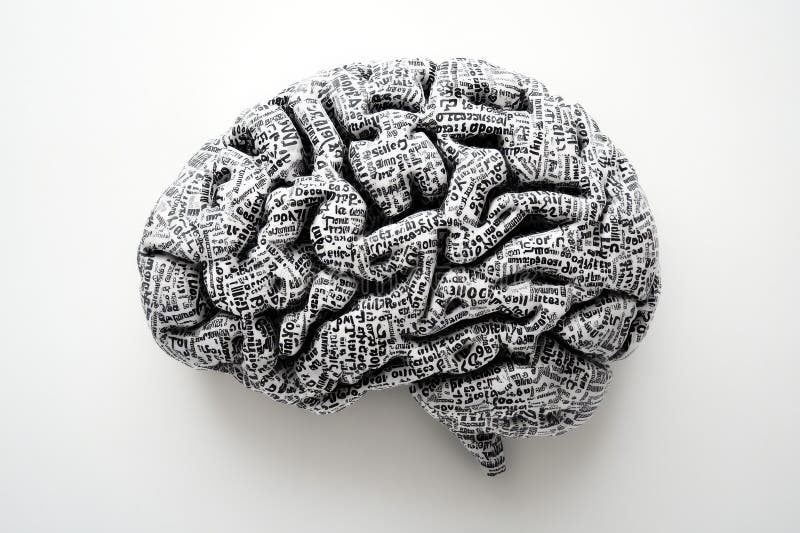 A Unique Brain Structure Made of Various Words and Phrases Stands Out ...