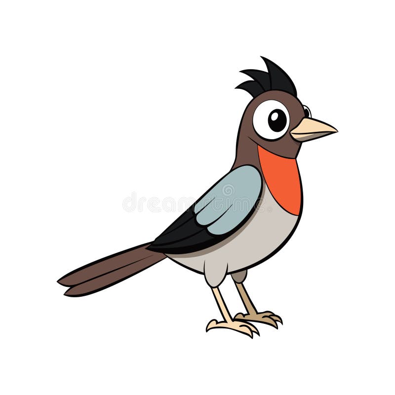 Unique Bulbul Illustration for Coloring Fun Stock Photo - Illustration ...