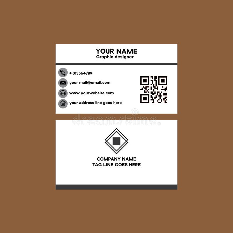 Unique Business Card Design with Vector Graphic Stock Vector ...