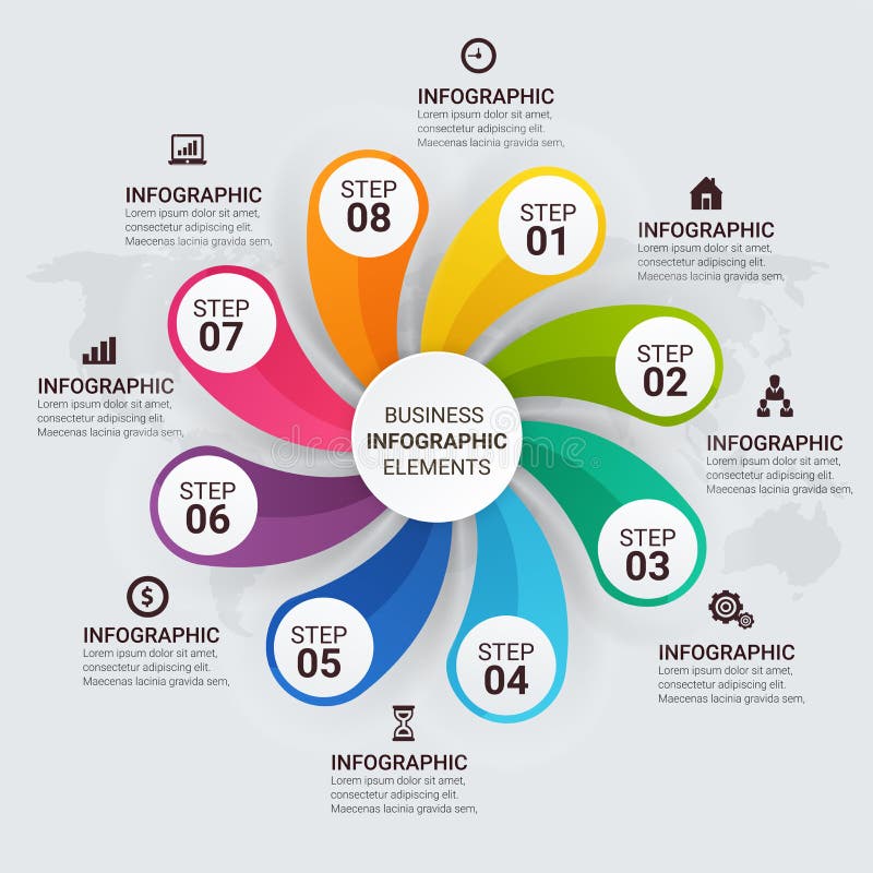 Unique Business Infographics Options. Vector Infographic Element ...