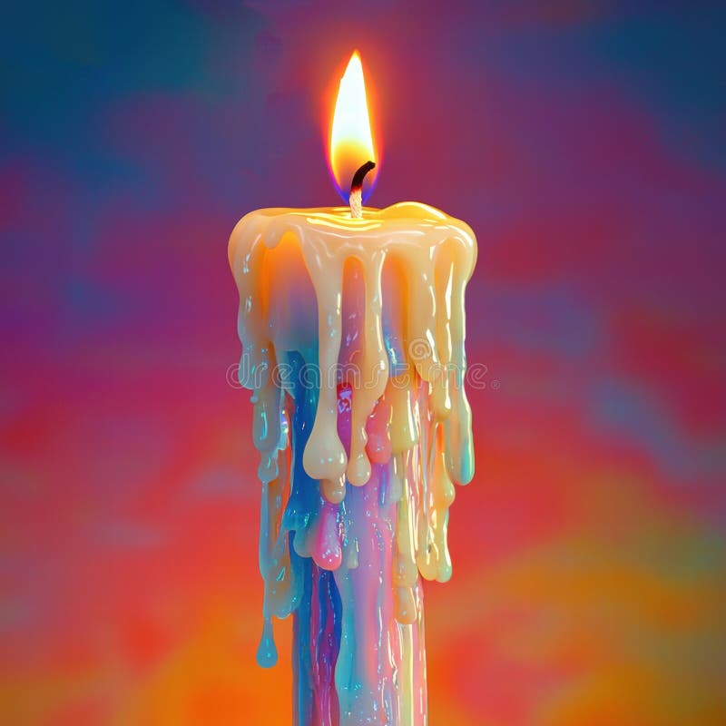 Unique Candle Featuring a Smaller Candle Inside To Enhance Visual ...