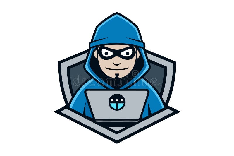 Futuristic Hacking Mascot Logo Design for Cybersecurity and Tech ...