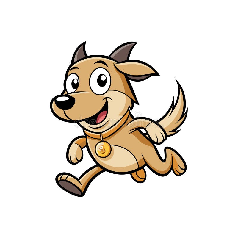 Unique Cartoon Dog Character Design Stock Illustration - Illustration ...
