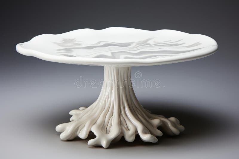 Abstract Ceramic Splash Table on Grey Background Stock Photo - Image of ...