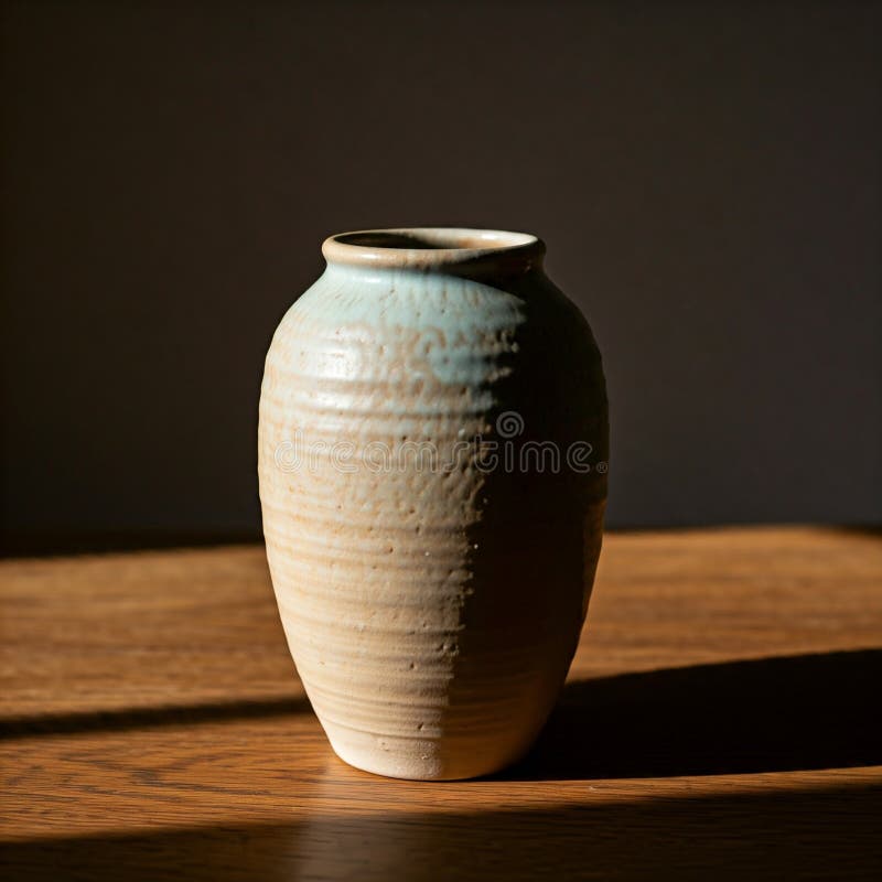 Unique Ceramic Vase with Attractive Gradient Colors. Stock Photo ...