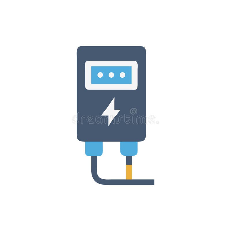 Unique Charging Dock Electrical Icon Stock Photo - Illustration of ...