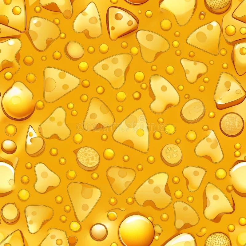 Unique Cheese Patterns in Seamless Wallpaper Design Stock Image - Image ...