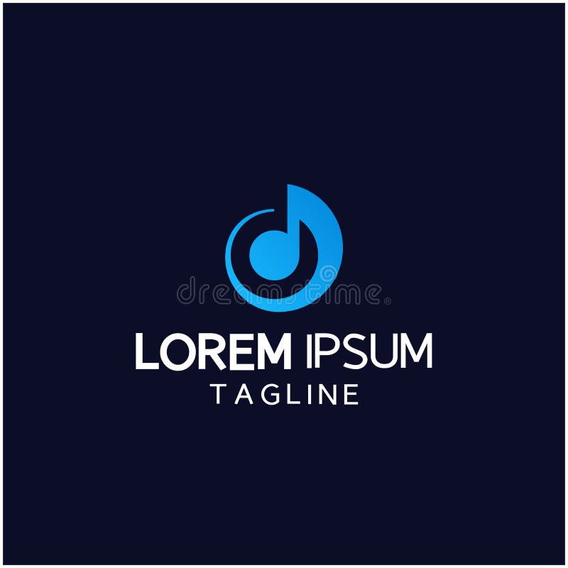 Unique circle design logo stock vector. Illustration of isolated ...