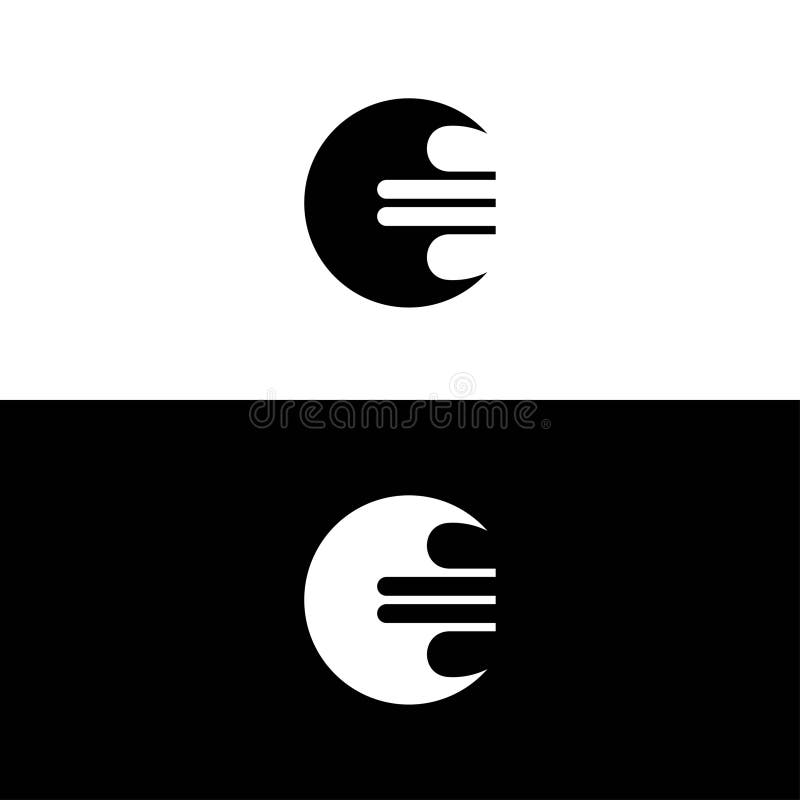 Unique circle design logo stock vector. Illustration of isolated ...