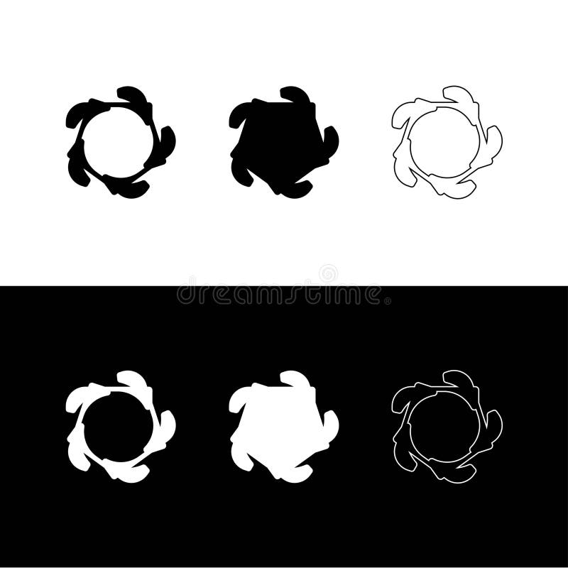 Unique circle design logo stock vector. Illustration of isolated ...