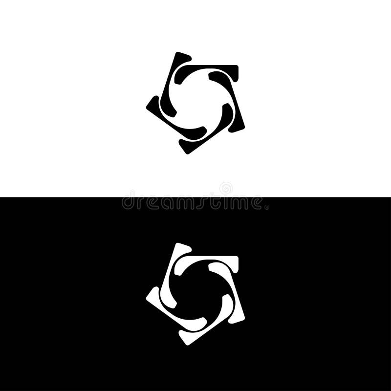 Unique circle design logo stock vector. Illustration of isolated ...