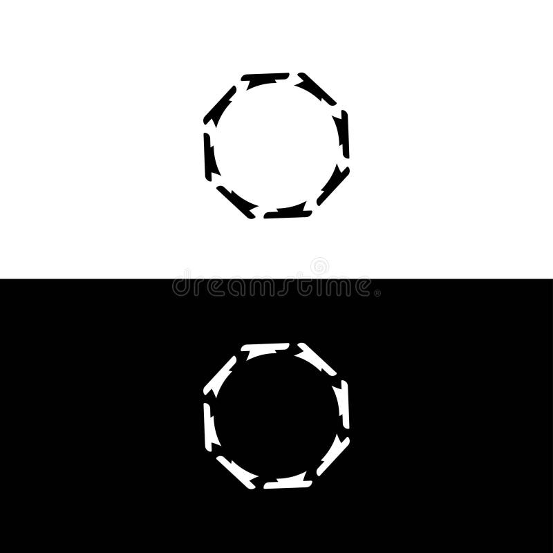 Unique circle design logo stock vector. Illustration of idea - 123848202