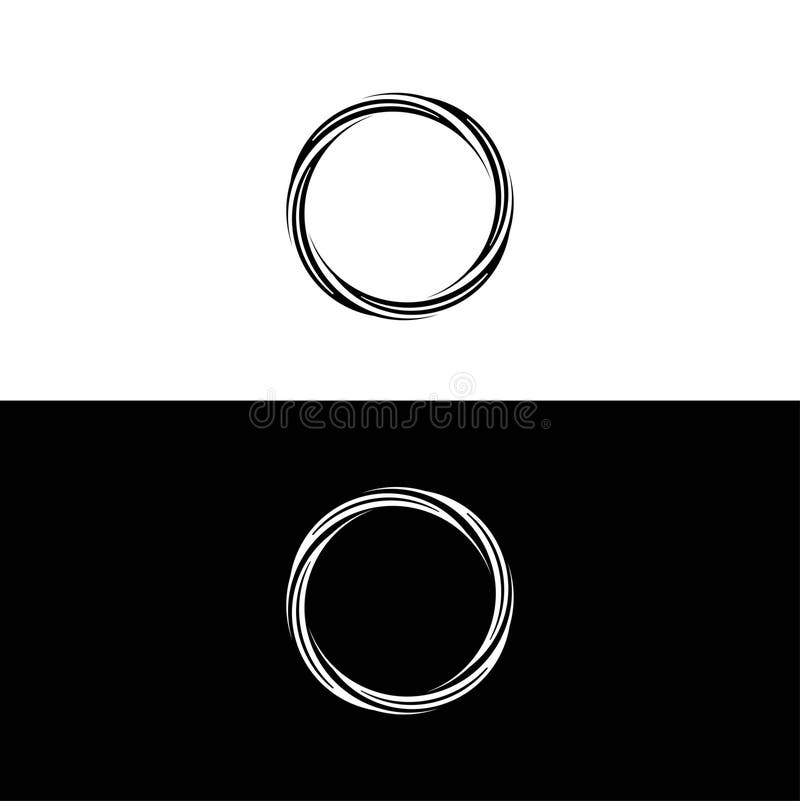 Unique circle design logo stock vector. Illustration of isolated ...
