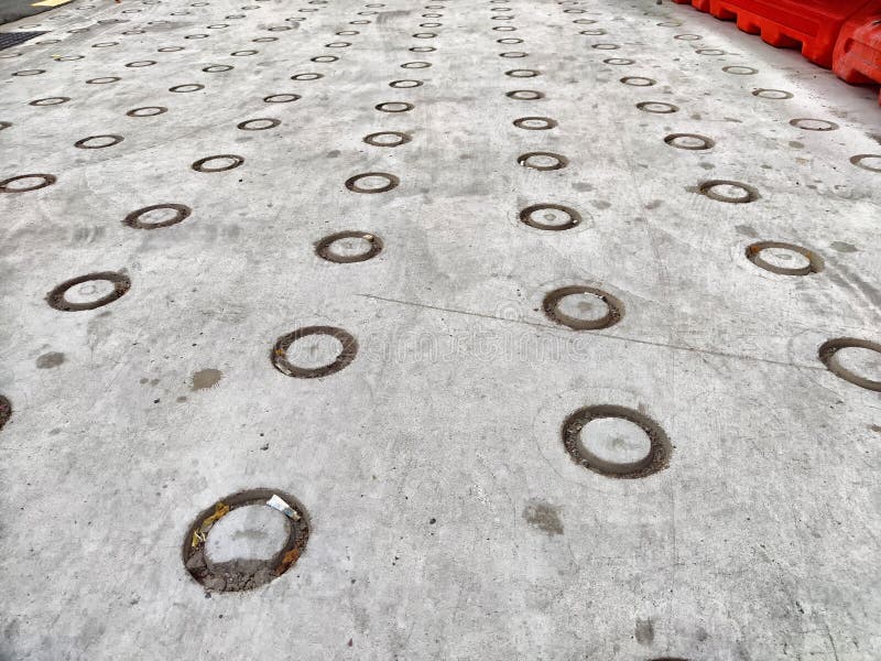 Unique Circular Pattern on a Concrete Surface with Framing for ...