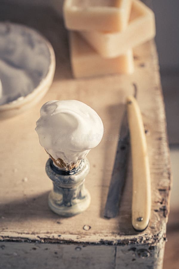 Shaving Tools , Foam, Shaver. Safety Razor . Stock Image - Image of ...