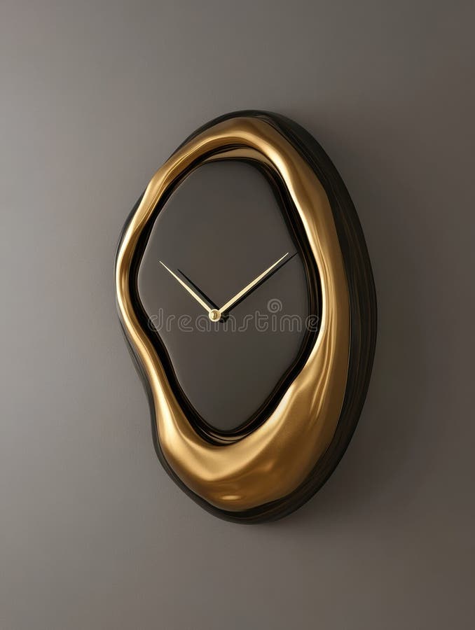 A Unique Clock Features Melting Hands, Showcasing the Fluidity of Time ...