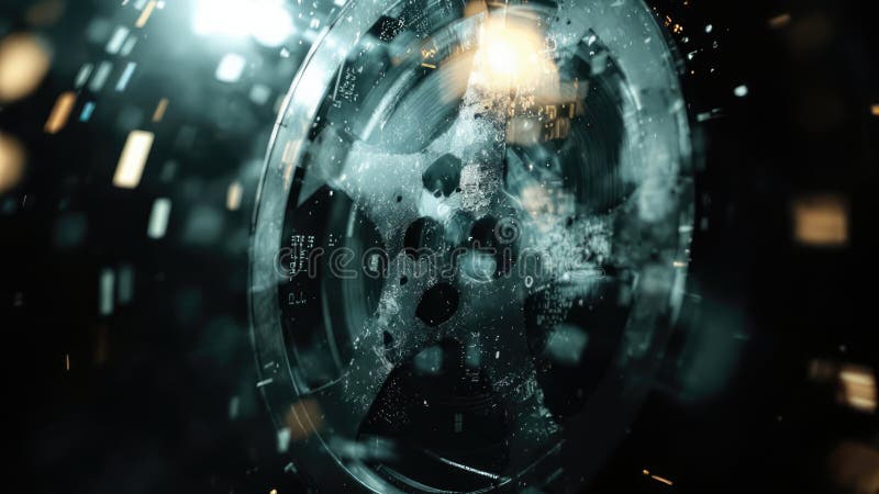 Unique Close-up of a Star-shaped Wheel in Motion with Dynamic Effects ...