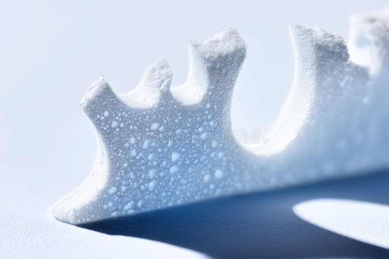 Unique Close-up of Textured White Object on Soft Background with ...