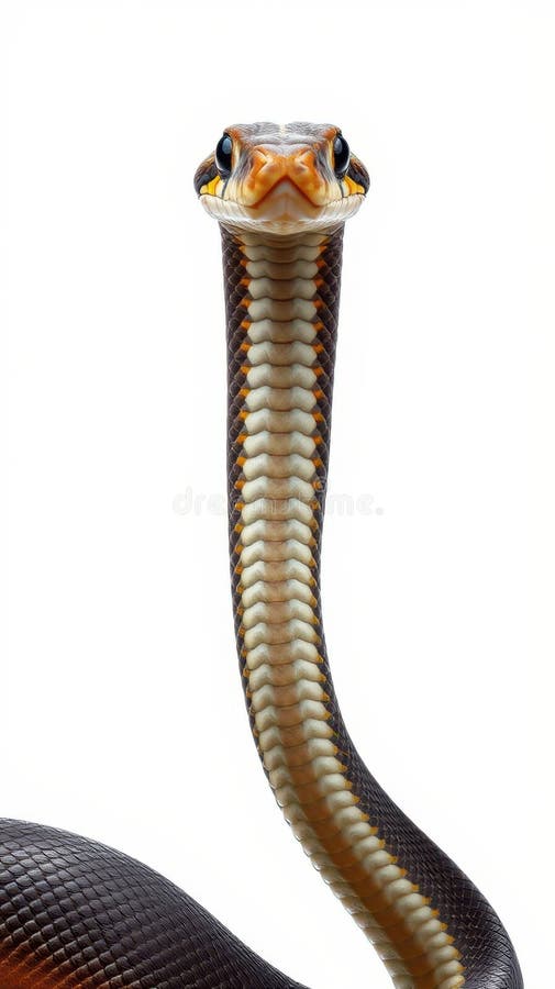 Unique Close-up View of a Snake Showcasing Its Striking Pattern and ...