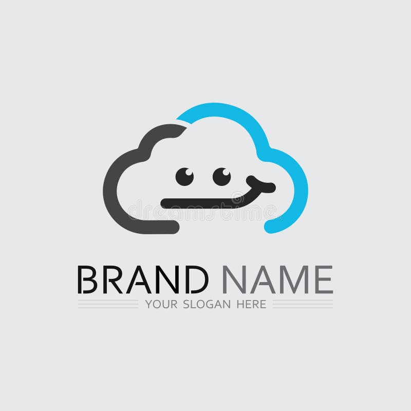 Unique Cloud Illustration Logo for Creative Digital Platform and AI ...