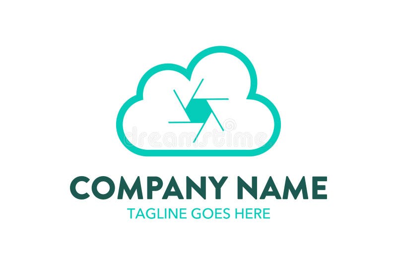 Unique Cloud Service Logo Template Stock Vector - Illustration of ...