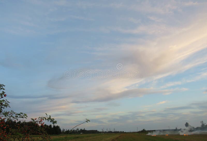 Unique Clouds on a Blue Sky Stock Image - Image of light, skyline ...