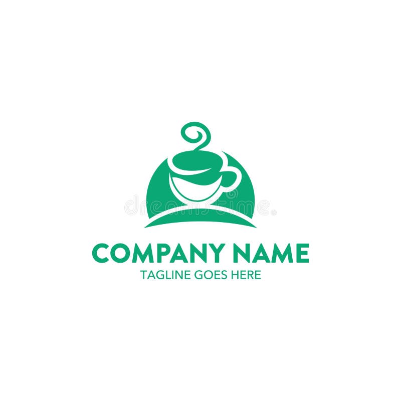 Unique Coffee Cafe Logo Template. Vector Stock Vector - Illustration of ...