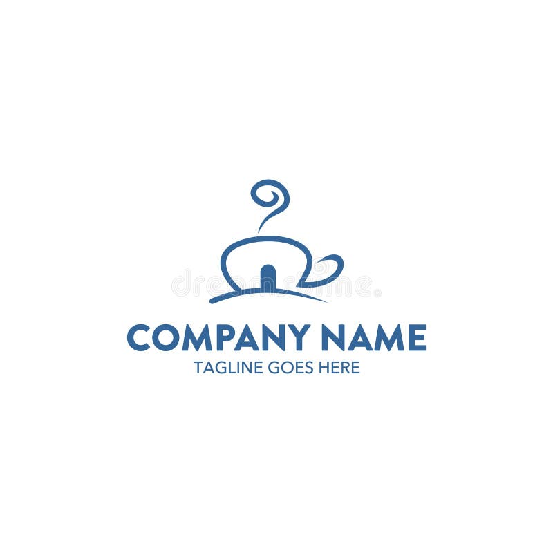 Unique Coffee Cafe Logo Template. Vector Stock Vector - Illustration of ...