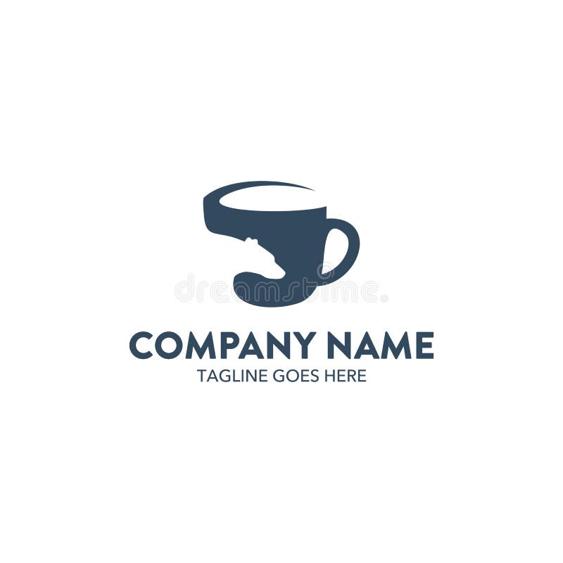 Unique Coffee Cafe Logo Template. Vector Stock Vector - Illustration of ...