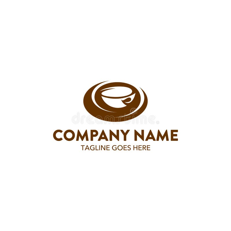 Unique Coffee Cafe Logo Template. Vector Stock Vector - Illustration of ...