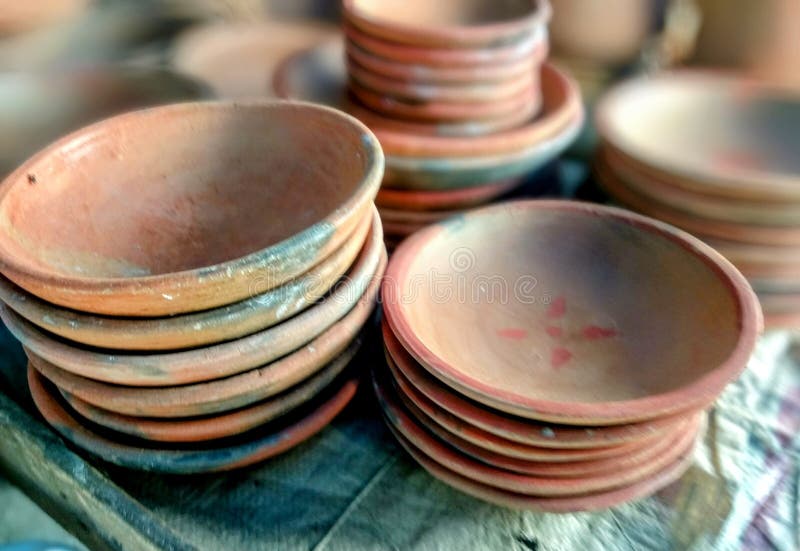 A Unique Collection of Pottery Made in Aceh Stock Photo - Image of ...