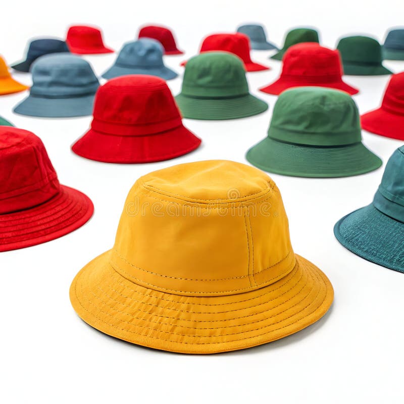 Unique Colored Hat for Individuality Concept Isolated Stock ...