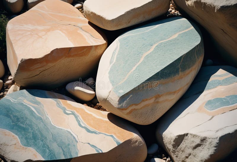 Unique and Colorful Abstract Stones Pattern Background Stock ...