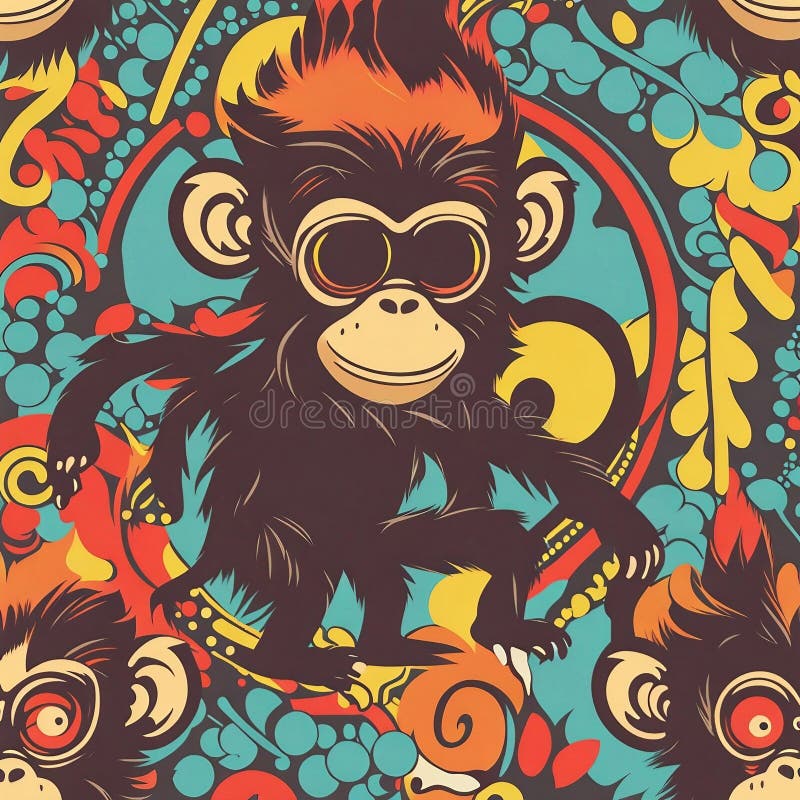 Funky Monkey Stock Illustrations – 567 Funky Monkey Stock Illustrations ...