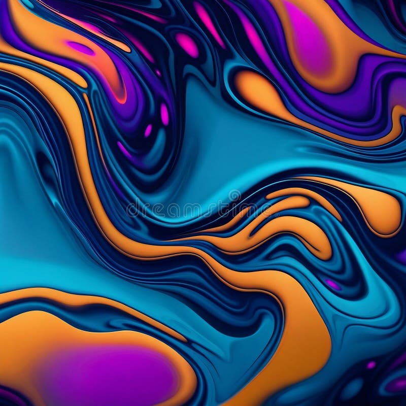 Colorful Gradation Texture Wave Abstract Background Stock Illustration ...