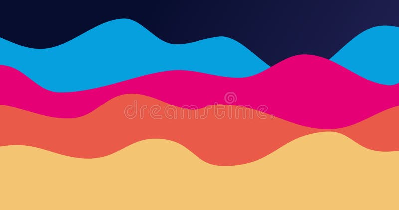 Colorful Ripple Wave Background Animationdark Blue Abstract Wave ...