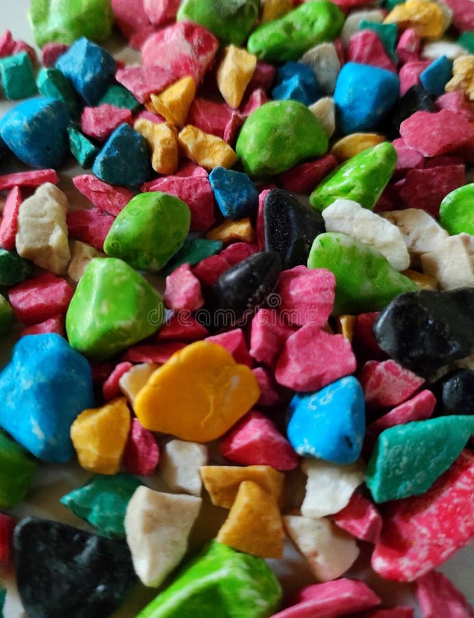 Unique Colorful Stones are Very Elegant for Backgrounds Stock Photo ...