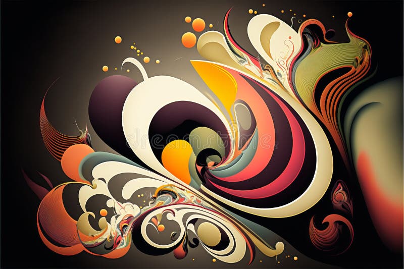 Adaptability Abstract Art (generative AI) Stock Illustration ...