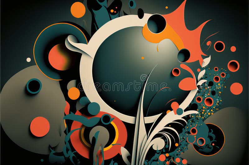 Curiosity Abstract Art (generative AI) Stock Illustration ...