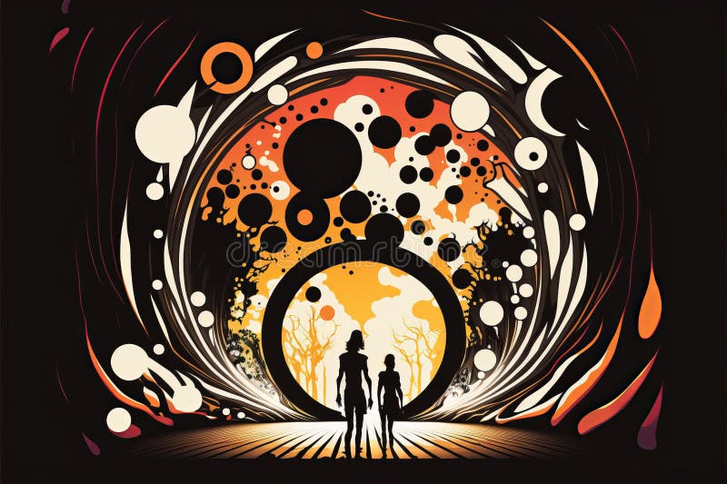 Curiosity Abstract Art (generative AI) Stock Illustration ...