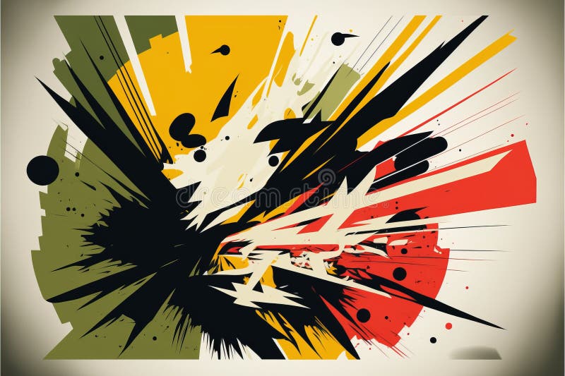 Daring Abstract Art (generative AI) Stock Illustration - Illustration ...