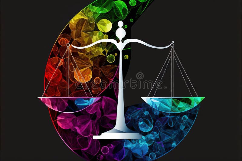 Fairness Abstract Art (generative AI) Stock Illustration - Illustration ...