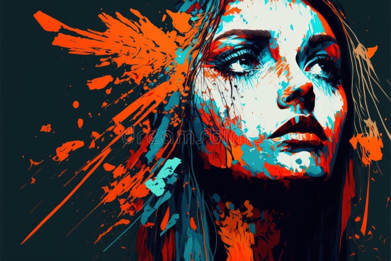 Forgiveness Abstract Art (generative AI) Stock Illustration ...