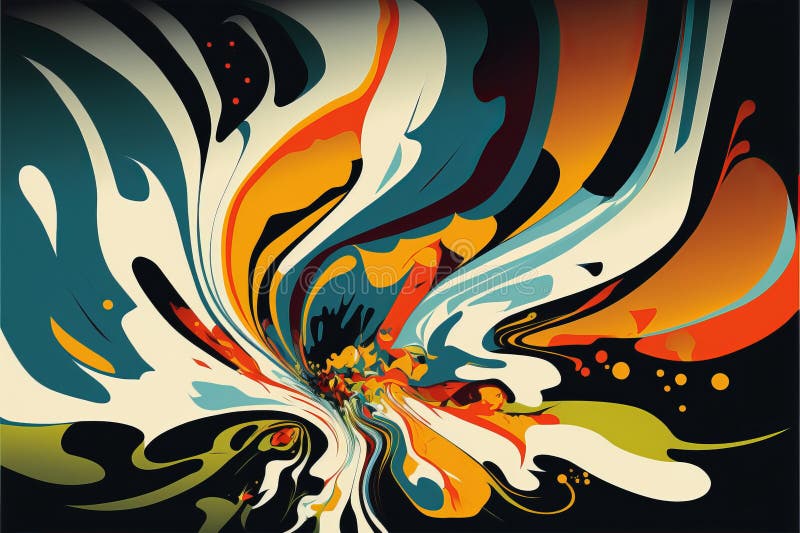 Generosity Abstract Art (generative AI) Stock Illustration ...