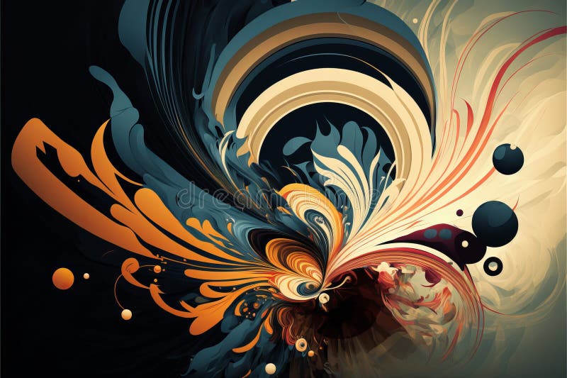 Generosity Abstract Art (generative AI) Stock Illustration ...