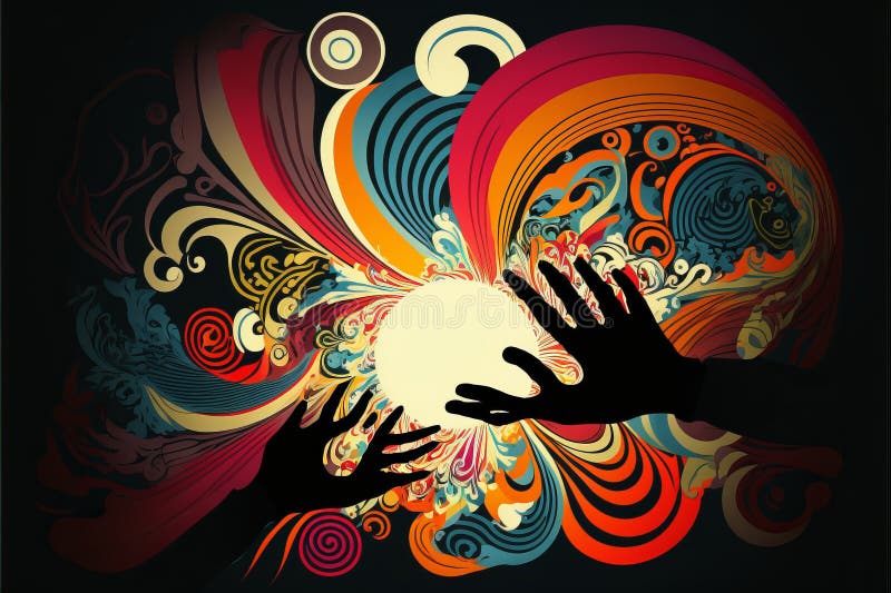 Giving Abstract Art (generative AI) Stock Illustration - Illustration ...