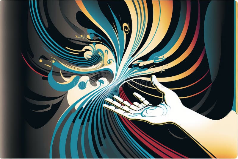 Giving Abstract Art (generative AI) Stock Illustration - Illustration ...