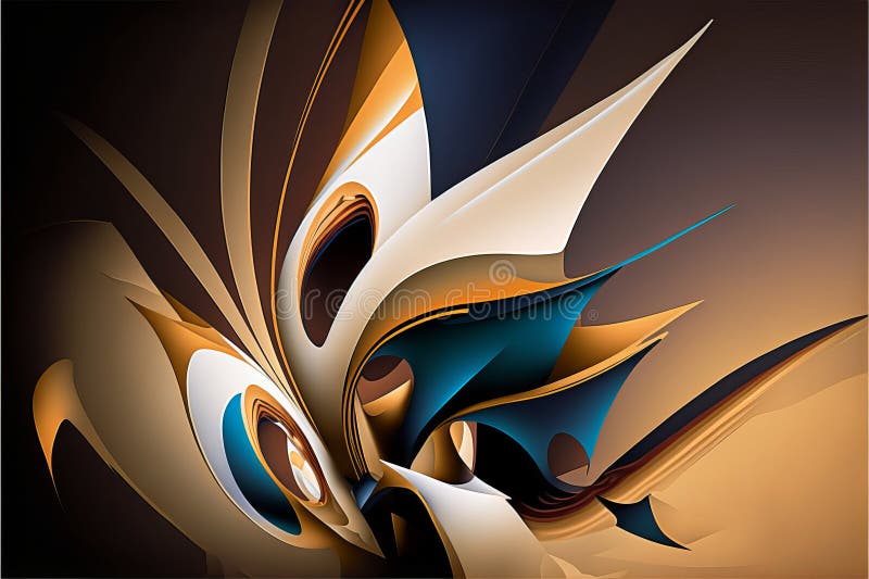 Gratitude Abstract Art (generative AI) Stock Illustration ...