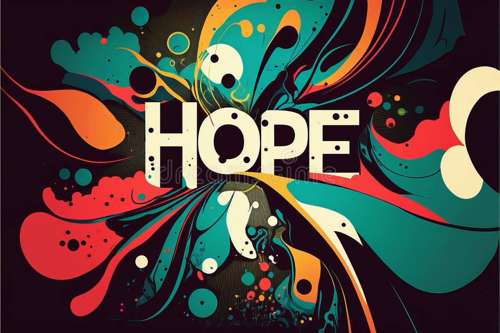 Hope Abstract Art (generative AI) Stock Illustration - Illustration of ...