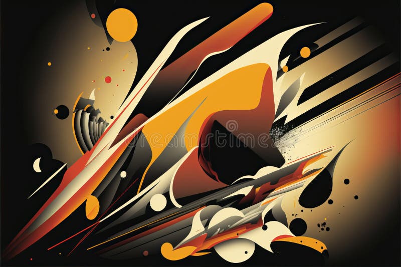 Initiative Abstract Art (generative AI) Stock Illustration ...